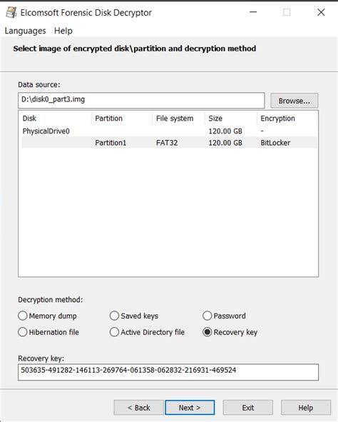 Live System Analysis Extracting BitLocker Keys ElcomSoft Blog