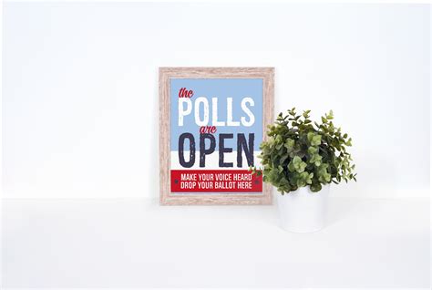 Voting Gender Reveal Printable Instant Download Voting Ballot Sticker The Polls Are Open Voting