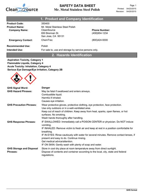 Pledge Furniture Polish Safety Data Sheet At Ida Harris Blog