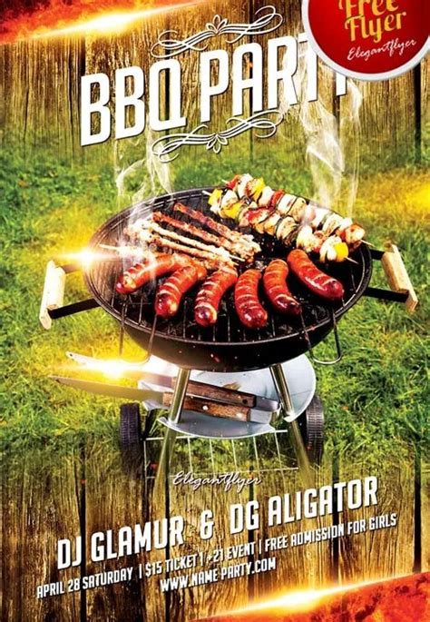 Free Printable Bbq Flyer Templates Web Free Free Bbq Dinner Party Flyer Template Employee Bbq