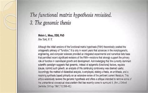 Functional Matrix Revisited Pptx