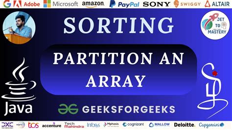 Partition An Array Efficient Array Manipulation In Java Dsa