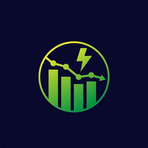 Power Consumption Decrease Reduction Icon 3463397 Vector Art At Vecteezy