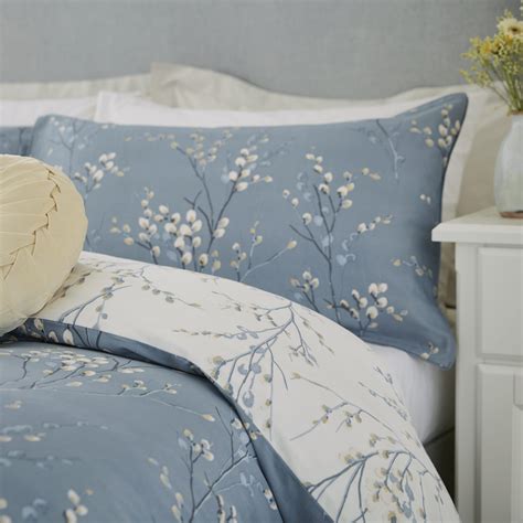 Laura Ashley Pussy Willow Dark Seaspray Bedset Maison White