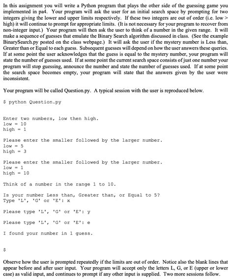 Solved In This Assignment You Will Write A Python Program Chegg