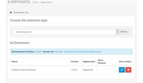 Hidden Product Attributes Opencart 3