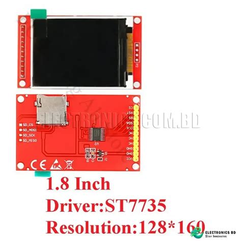 1 8inch Arduino Tft Display Module Latest Price In Bangladesh Bd