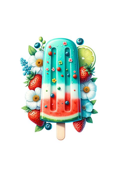 Summer Popsicle Clipart Sublimation Png 3776999
