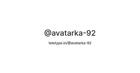 Avatarka 92 Teletype