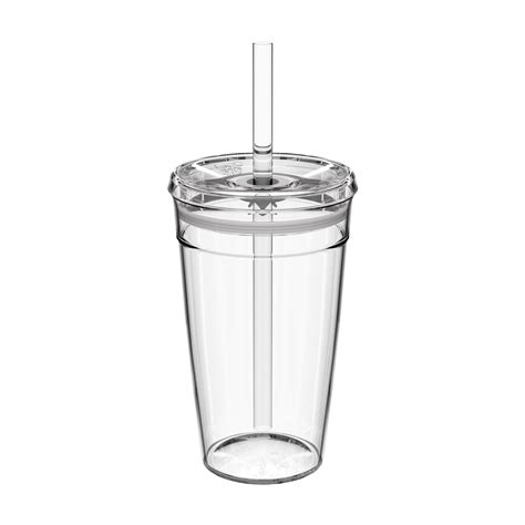 Keepcup Cold Cup Clear Ice Coffee Tumbler With Lid And Straw 16oz 454ml