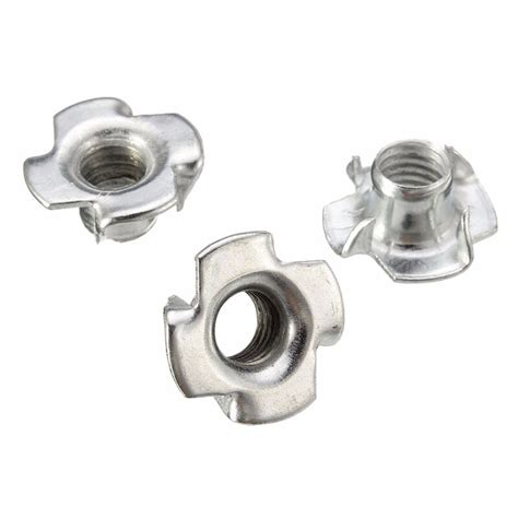 10 Stk Sinkbelagte Mutter Med Fire Klør Høyttalerm Vicedeal