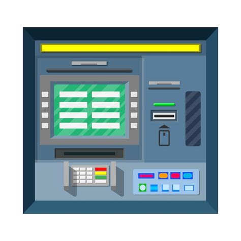 Premium Vector Bank Atm Automatic Teller Machine