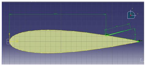 Model Of Naca 0018 Airfoil With Flap In Catia Creating A
