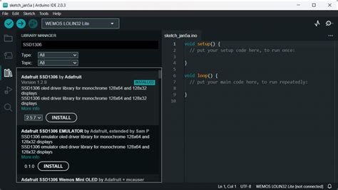 Cara Install SSD1306 OLED 0 96 Inch Pada Arduion IDE Koding Indonesia