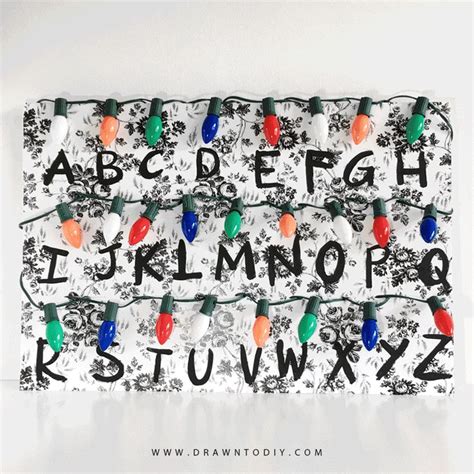 Diy Stranger Things Alphabet Lights Stranger Things Sticker Stranger