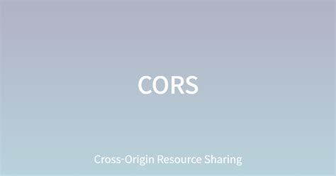 Cors