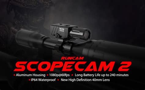 RunCam Scope Cam 2 WiFi Airsoft Camera 1080P HD Game Video Zoom Action ...