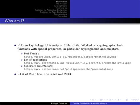 Protocols For Provable Solvency Ppt
