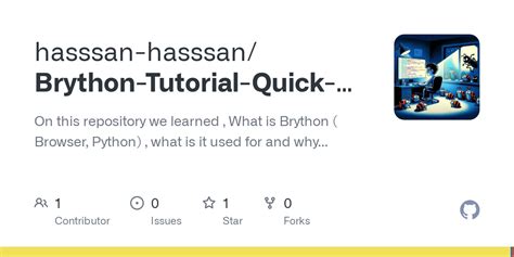 Github Hasssan Hasssanbrython Tutorial Quick Start On This