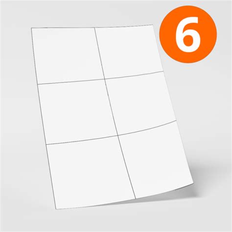A4 Sheet Labels LL06NSE 6 Labels Per Sheet