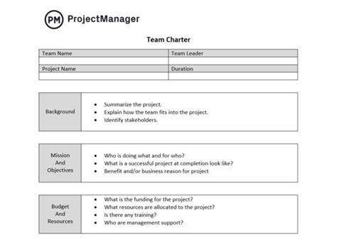 How To Create A Team Charter Example And Template Included