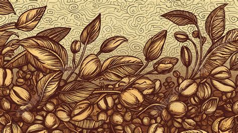 Coffee Plant Beans Illustration Powerpoint Background For Free Download Slidesdocs