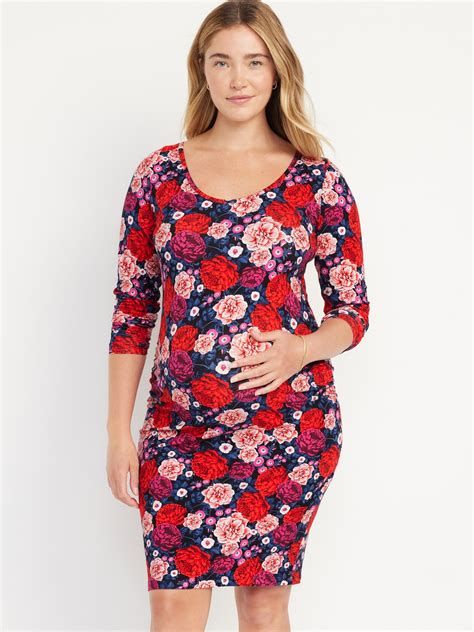 Maternity Long Sleeve Bodycon Dress Old Navy