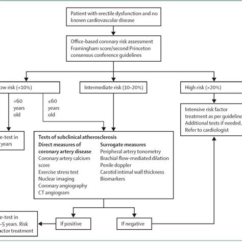 Algorithm For Coronary Risk Assessment In Erectile Dysfunction Adopted Download Scientific