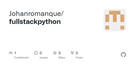 Github Johanromanquefullstackpython