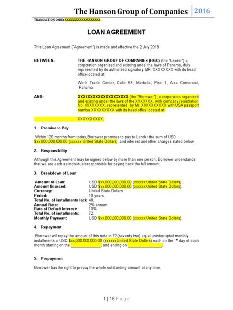 Recourse Loan Agreement Sample Pdf Collateral Finance Loans