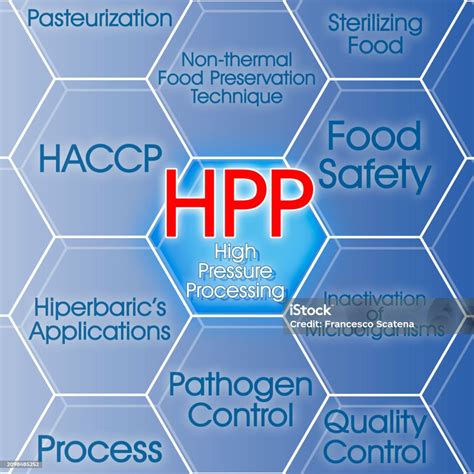 Hpp Infographic Concept Preservation Of Food By High Pressure Food