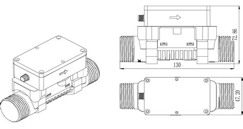 Fs0023 Ultrasonic Flow Sensor Module Adw Sensor