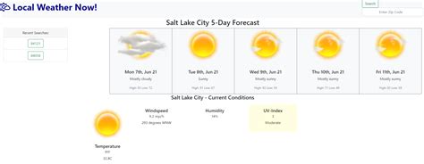 GitHub Jvesterfelt Weather Forecast A Simple Web Application Utilizing An Open Weather Api To
