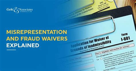 Misrepresentation And Fraud Waiver Gehi And Associates