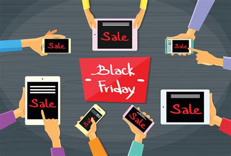 휴대용 태블릿 컴퓨터 스마트폰 블랙힐스 금요일이요 디지털 장치 2015년에 대한 스톡 벡터 아트 및 기타 이미지 2015년 개념 개념과 주제 Istock