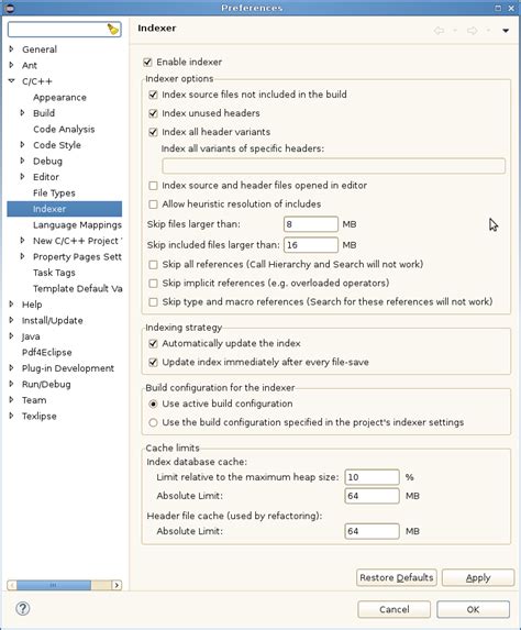 Howto Use Openfoam With Eclipsefool The Indexer Openfoamwiki