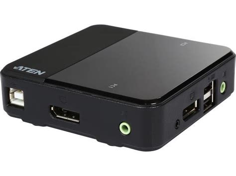 ATEN CS782DP 2 Port UHD 4K USB DisplayPort KVM Switch Allows To Access Two 4K Enabled