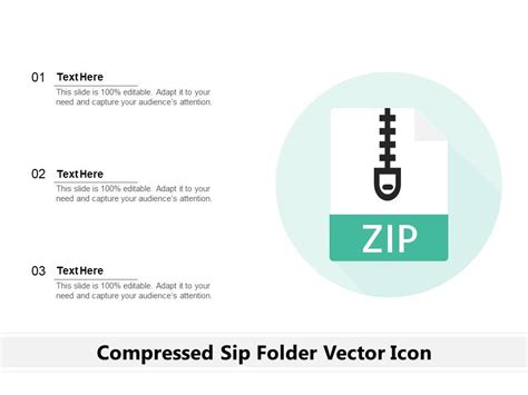 Compressed Sip Folder Vector Icon Ppt Powerpoint Presentation