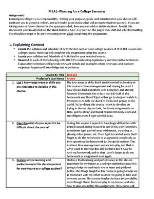 Module 9 Assignment Academic Success Plan Module 9 Assignment