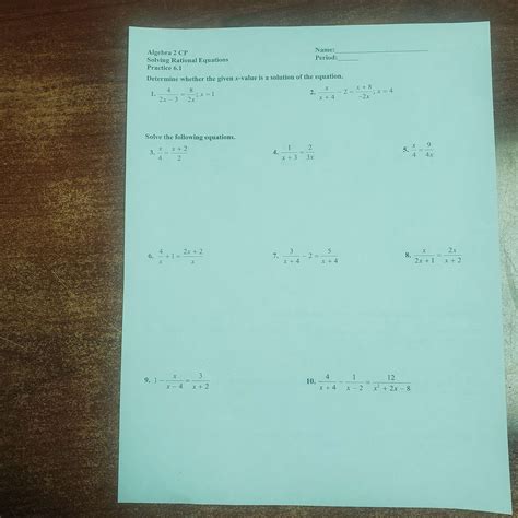 Free Solving Rational Equations Download Free Solving Rational