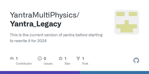 Github Yantramultiphysicsyantralegacy This Is The Current Version Of Yantra Before Starting