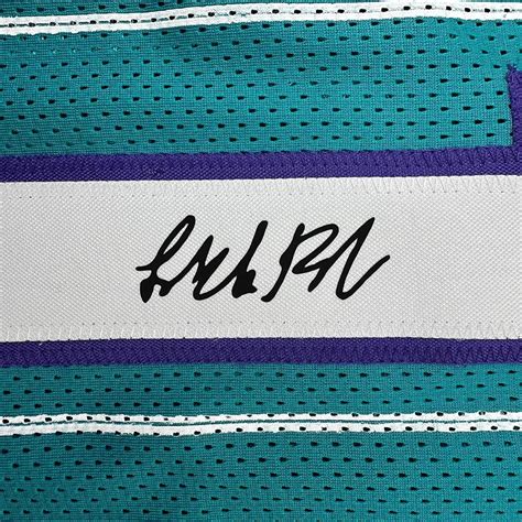 Framed Facsimile Autographed Lamelo Ball 33x42 Teal Reprint Laser Auto