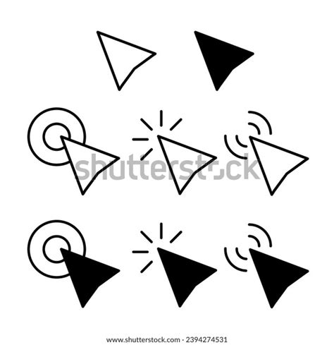 Mouse Pointer Click Vector Collections Stock Vector Royalty Free