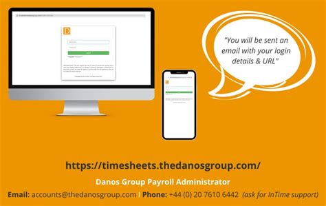 Timesheet System Intime Danos Group