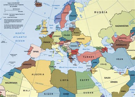Карта европы и ближнего востока со странами крупно на русском Фотоподборки 1