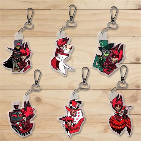 Hazbin Hotel Valentines Ship Keychains Ship Next Day Etsy Uk