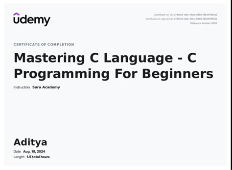 Aditya Parag Singh On Linkedin I Am Glad To Share That I Have Completed My C Programming Course