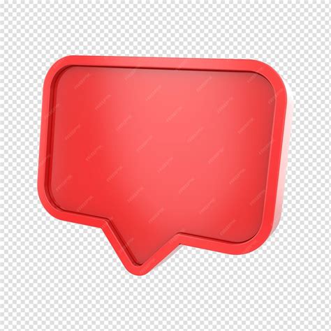 Premium Psd Shape Social Media Notification Icon In Speech Bubbles