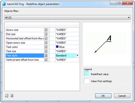 Execution Of Drawings Commands Parameters Redefinition Freeware Cad Program
