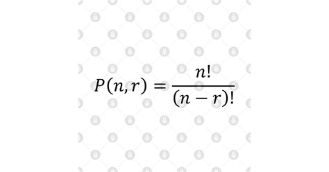 Permutation Formula Black Version Permutation Formula T Shirt Teepublic